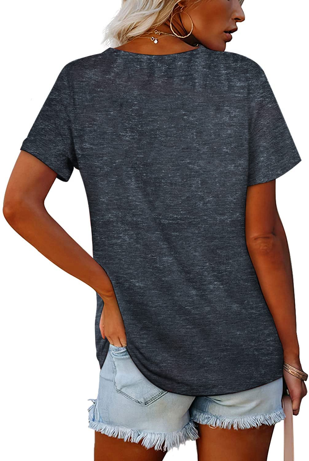 Baseball Shirt Women Baseball Tee Shirts Short Sleeve Crew Neck Casual Summer Graphic Tee Shirts Top Grey