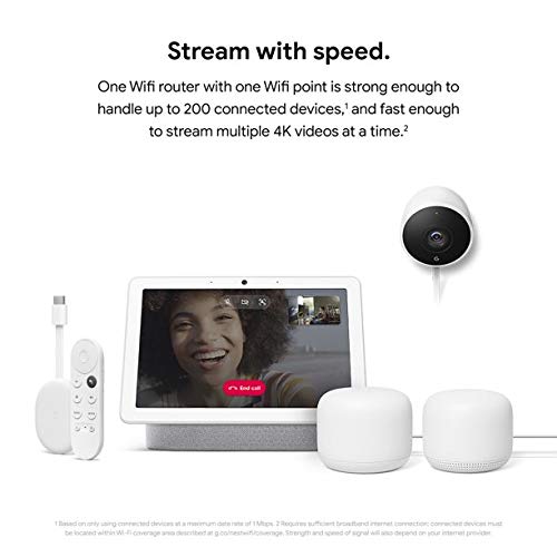 Google Nest WiFi - AC2200 (2nd Generation) Router and Add On Access Point Mesh Wi-Fi System (Add On Access Point ONLY - Router Sold Separately - Mist (Sand) (Renewed)