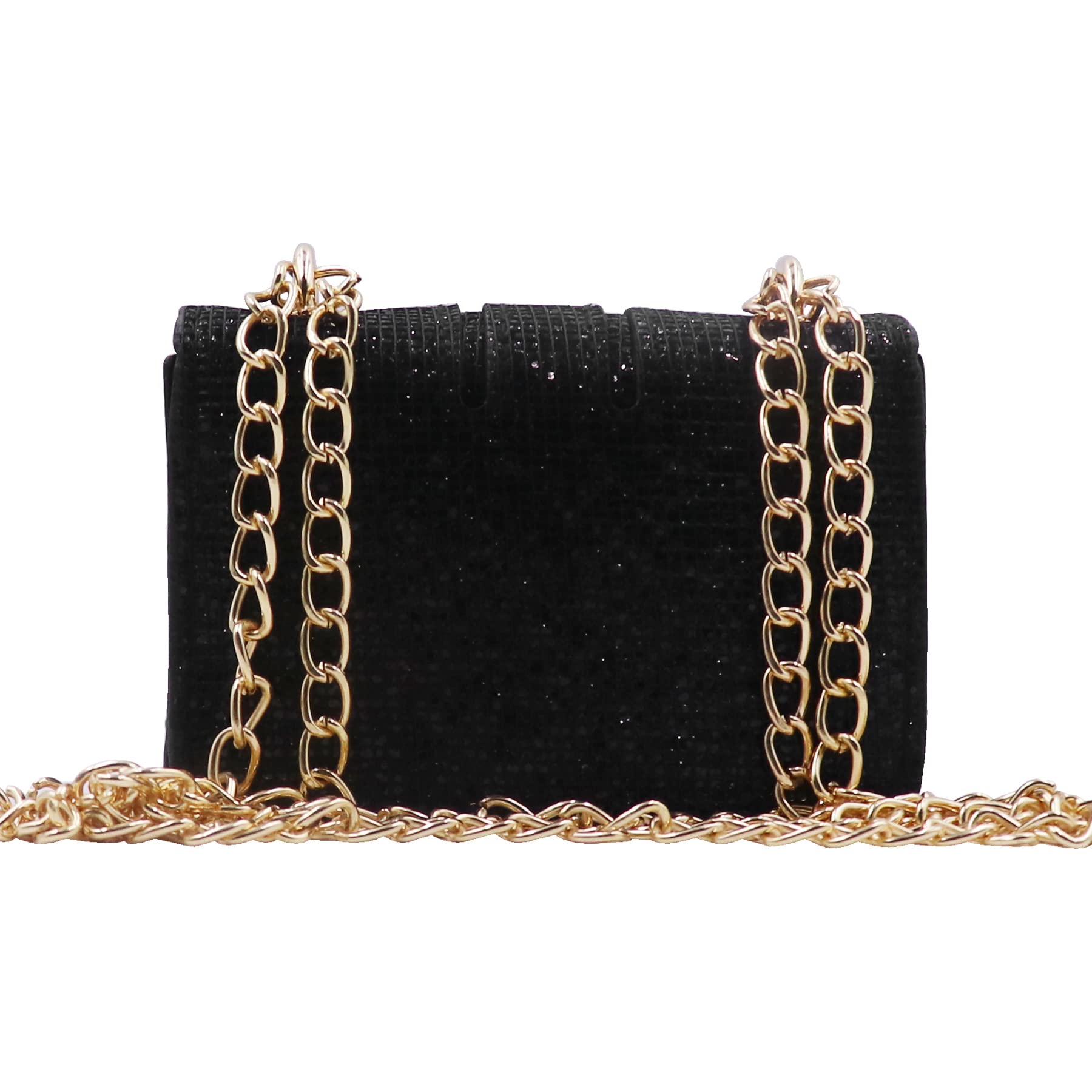RARITYUS Sparkly Sequin Evening Bag for Women Glitter Crossbody Bag Clutch Shoulder Handbag with Chain Strap