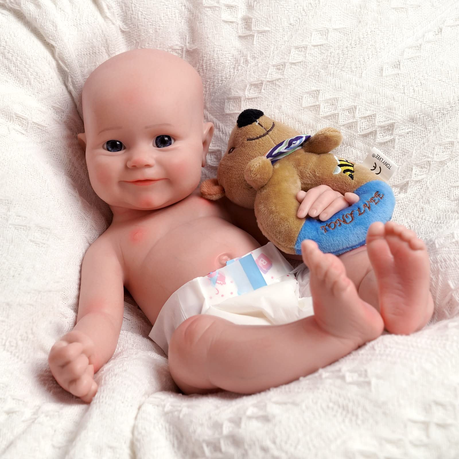 JIZHI Reborn Baby Dolls, 2PCS Lifelike Silicone Toddlers - 16&20-Inch Soft Vinyl & Full Body Silicone Dolls