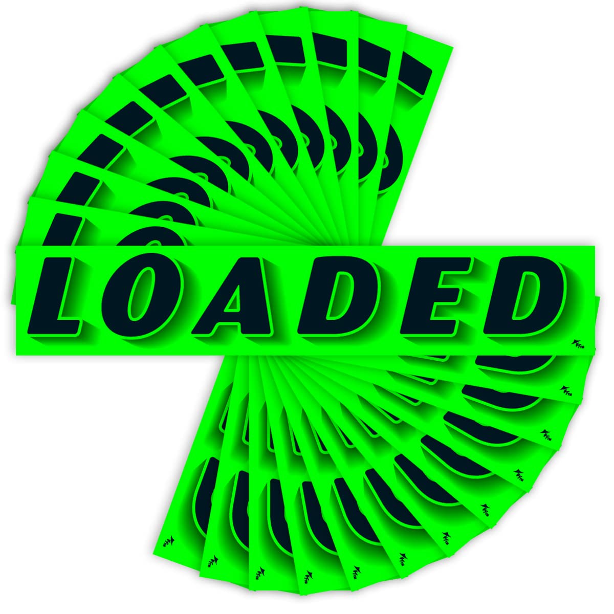 VERSA-TAGS 7.5" Black/Green Vinyl Number Decals 11 Dozen Set Windshield Pricing & 1 Pack of Each of Extra Clean, Financing Available, Loaded 14.5" x 2.75" Sticker Windshield Decal Auto Dealership
