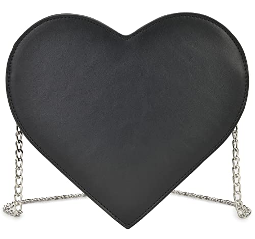 lola mae Heart shaped bags for women Rhinestone Shining Heart Crossbody Handbag