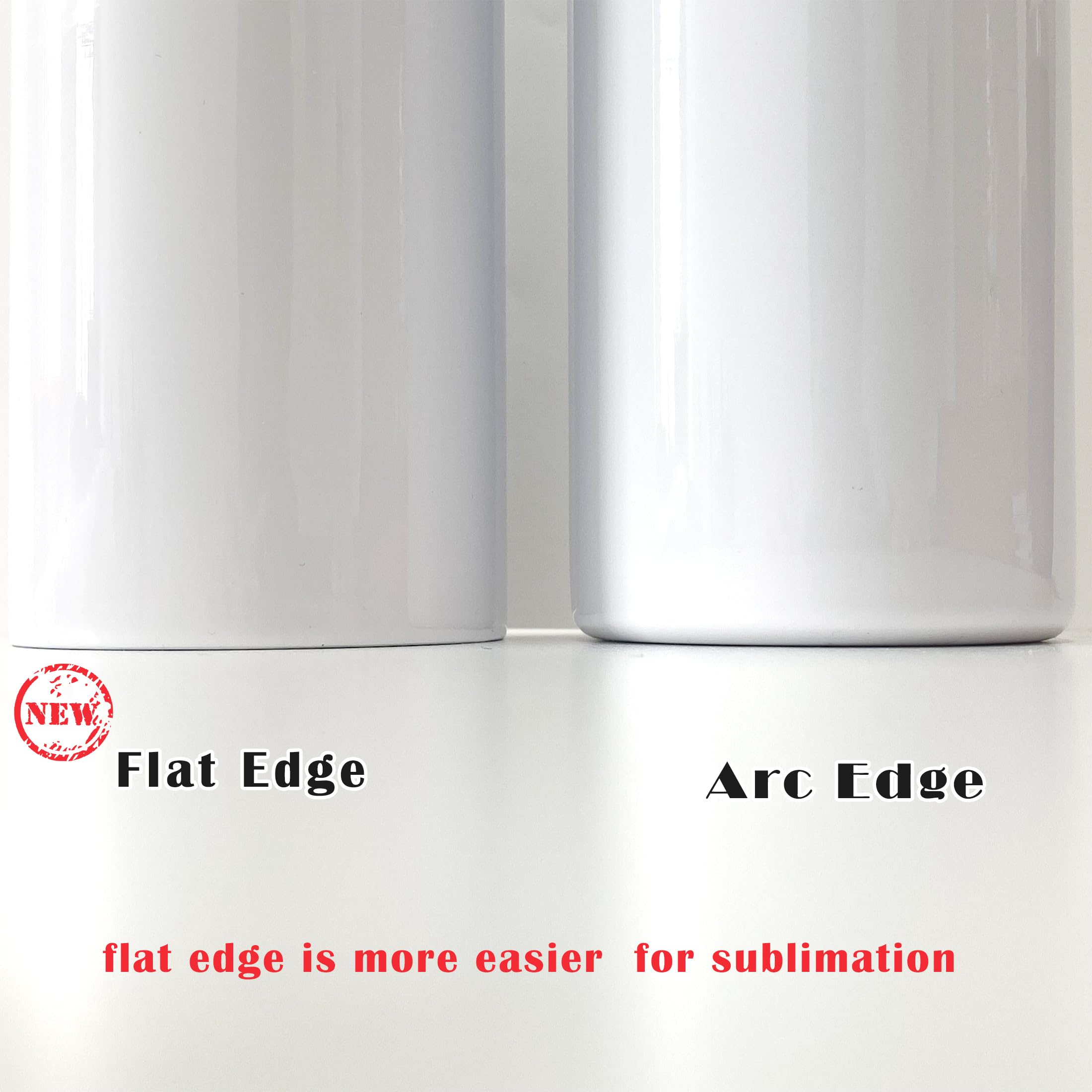 4pack 20oz sublimation straight flat edge tumbler bluk double wall stainless steel vacuum cup with metal straw, For Heat Press Sublimation Printing