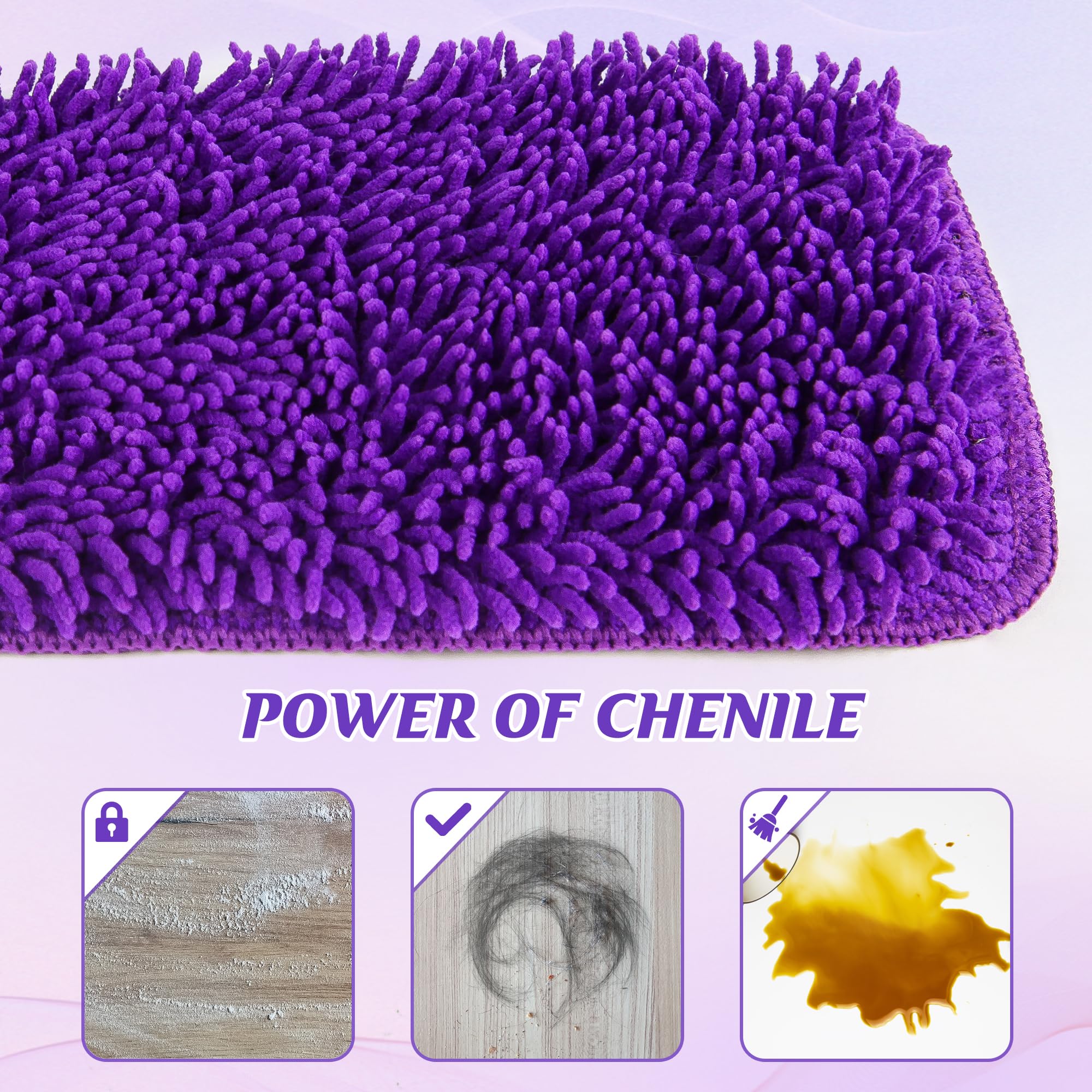 Reusable Mop Pads Compatible with Swiffer Wet Jet Mop - Wet Pads Refills Wet Dry Mopping Cloths Microfiber Mop Pads Replacements for Swiffer Wetjet 12" Spray Mop Wood Floor Cleaning Washable 2 Pack