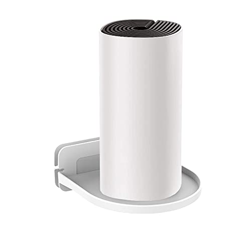 Router Wall Mount Bracket Stand Holder for Home Mesh WiFi System Support for Tenda Nova Linksys Velop TP-Link D-Link for Google Nest WiFi Router (White)