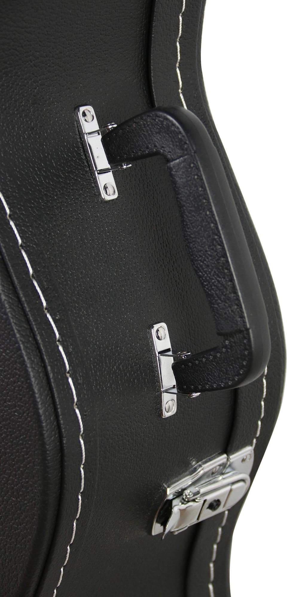 Gearlux Dreadnought Acoustic Guitar Hardshell Case with Accessory Compartment - Black