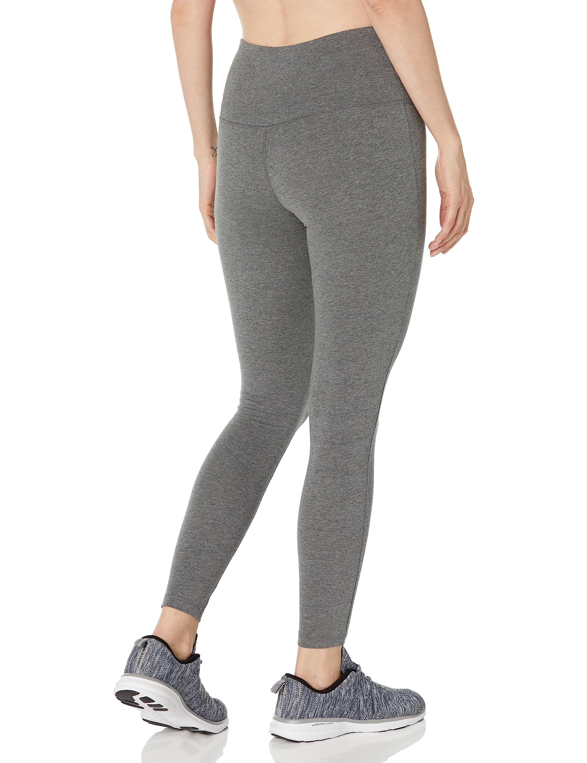 Jockey Women's Cotton Stretch Basic 7/8 Leggings Charcoal