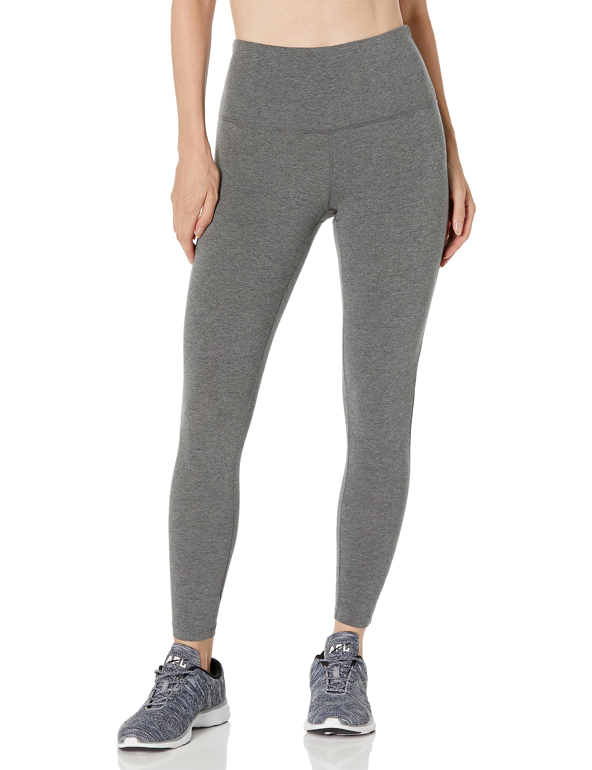 Jockey Women's Cotton Stretch Basic 7/8 Leggings Charcoal