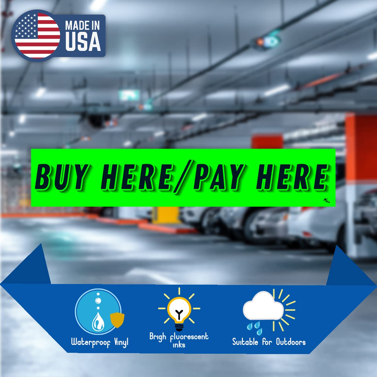 VERSA-TAGS 7.5" Black/Green Vinyl Number 11 Dozen Set Windshield Pricing & 1 Pack of Each of Extra Clean, Financing Available, Buy Here Pay Here 14.5" x 2.75" Sticker Windshield Auto Dealership
