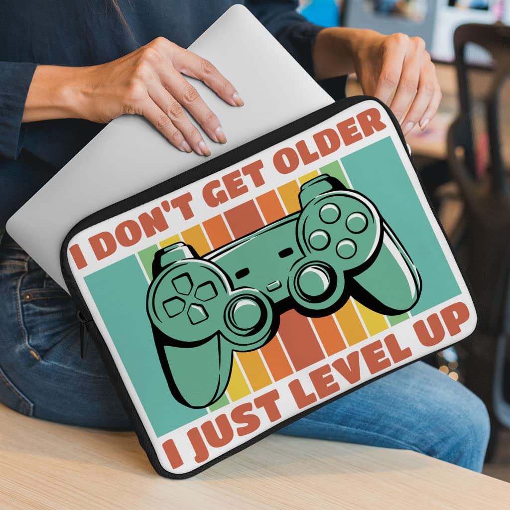 I Just Level Up Mac Book Air 14" Sleeve - Gaming Laptop Sleeve - Gamepad Mac Book Sleeve