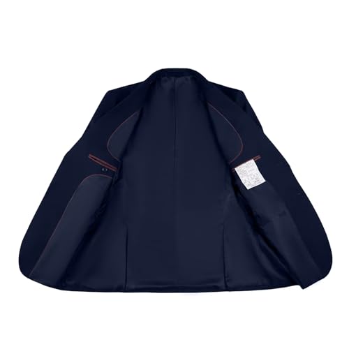 Navy Blue Suit Blazer for Men Slim Fit Bussiness Wedding Prom Party Dinner Suit Jacket Lightweight Casual Sport Coat Jacket L