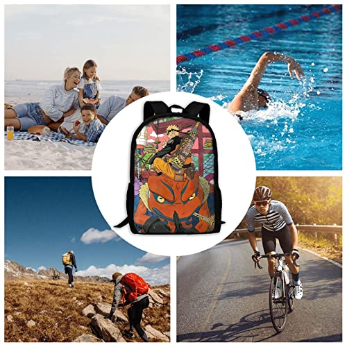 3D Printing Cartoon Backpack Traveling Multipurpose Anime Backpack With Adjustable Straps -04
