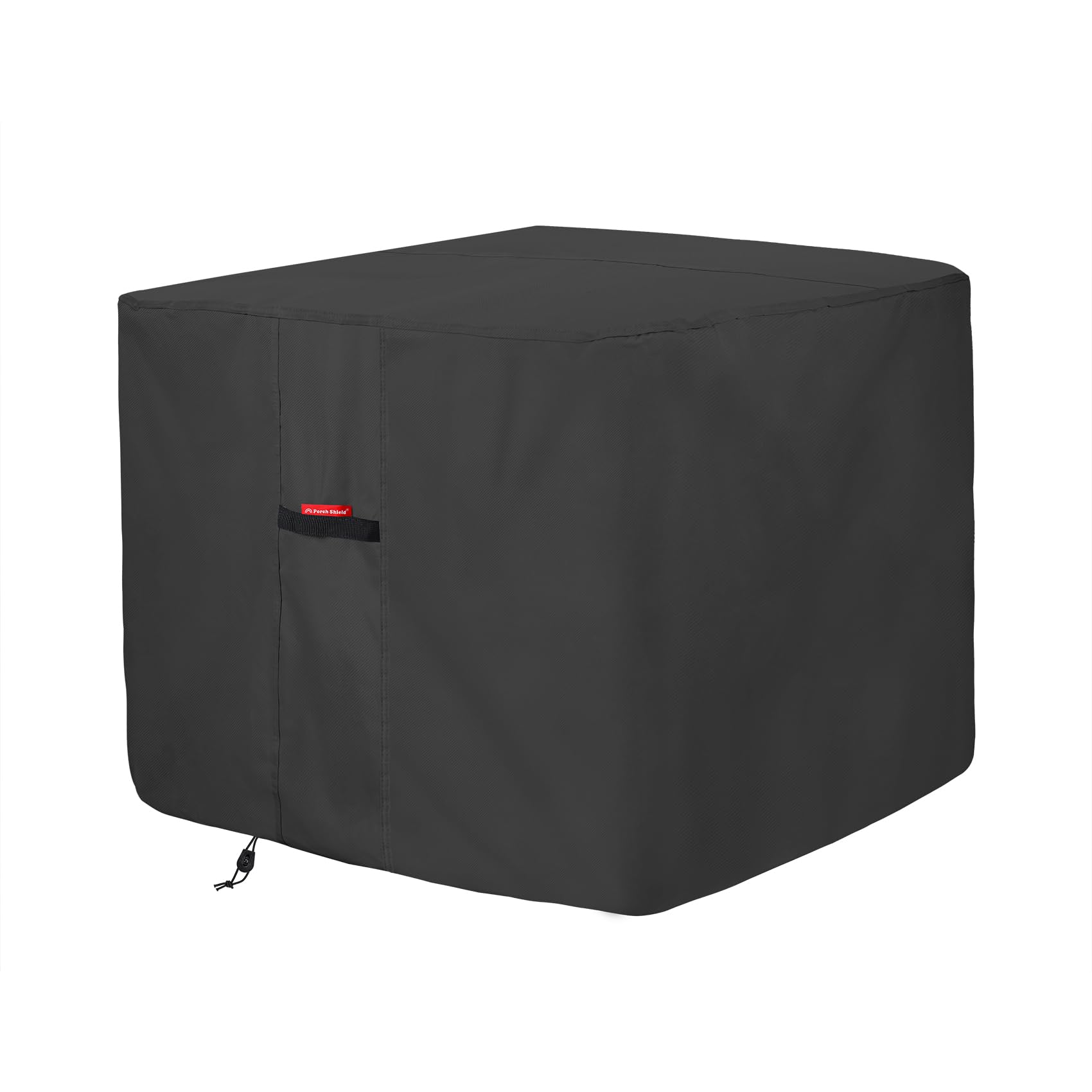 Porch Shield 600D Waterproof Air Conditioner Covers for Outside Units Square AC Cover Black - 26 x 26 x 30 inch