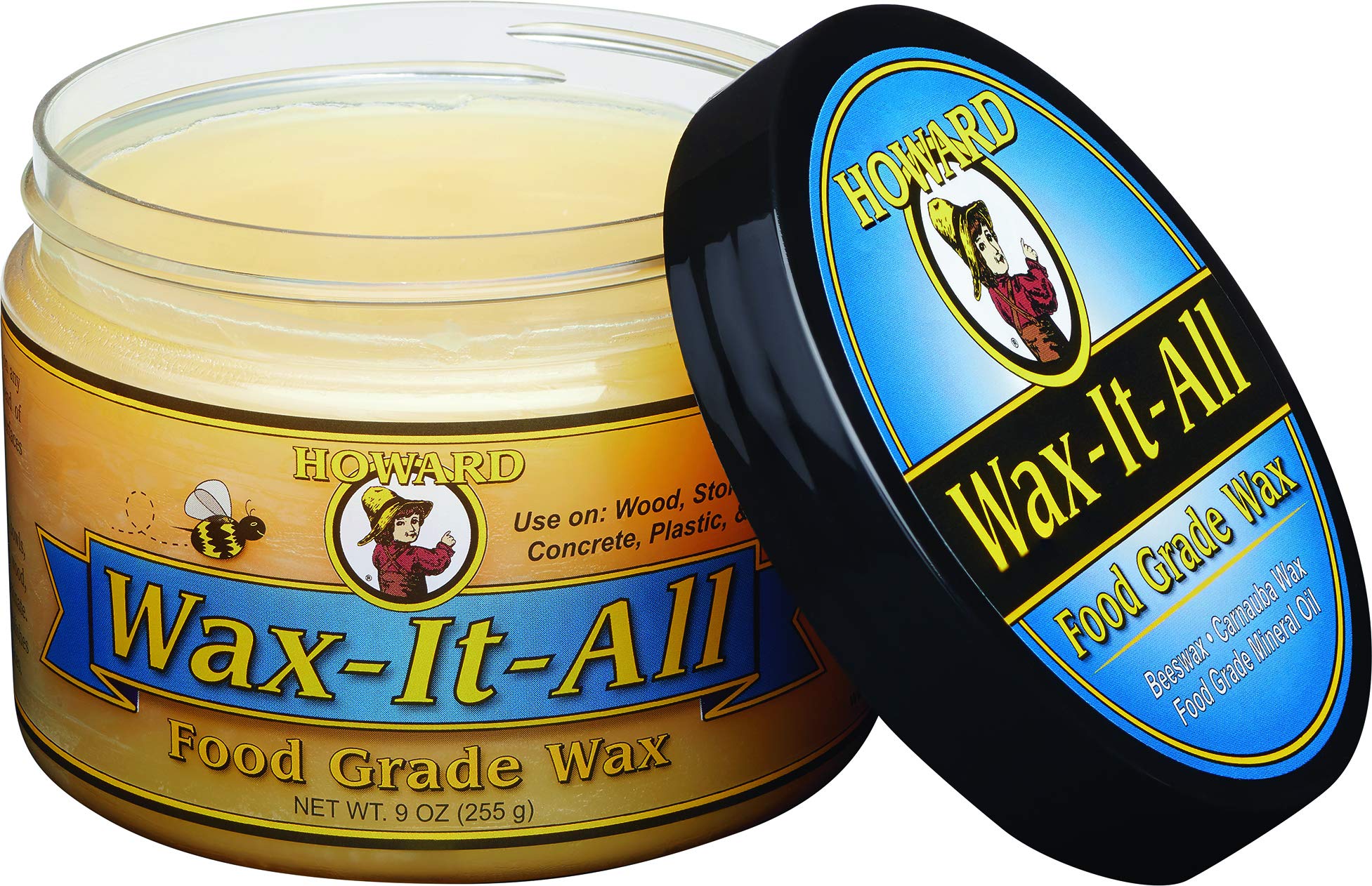 Howard Stainless Steel Cleaner & Polish and Howard Wax-It-All Food-Grade Wax