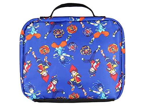 Beyblade Burst Spinner Tops Character Allover Print Backpack with Lunch Bag Tote