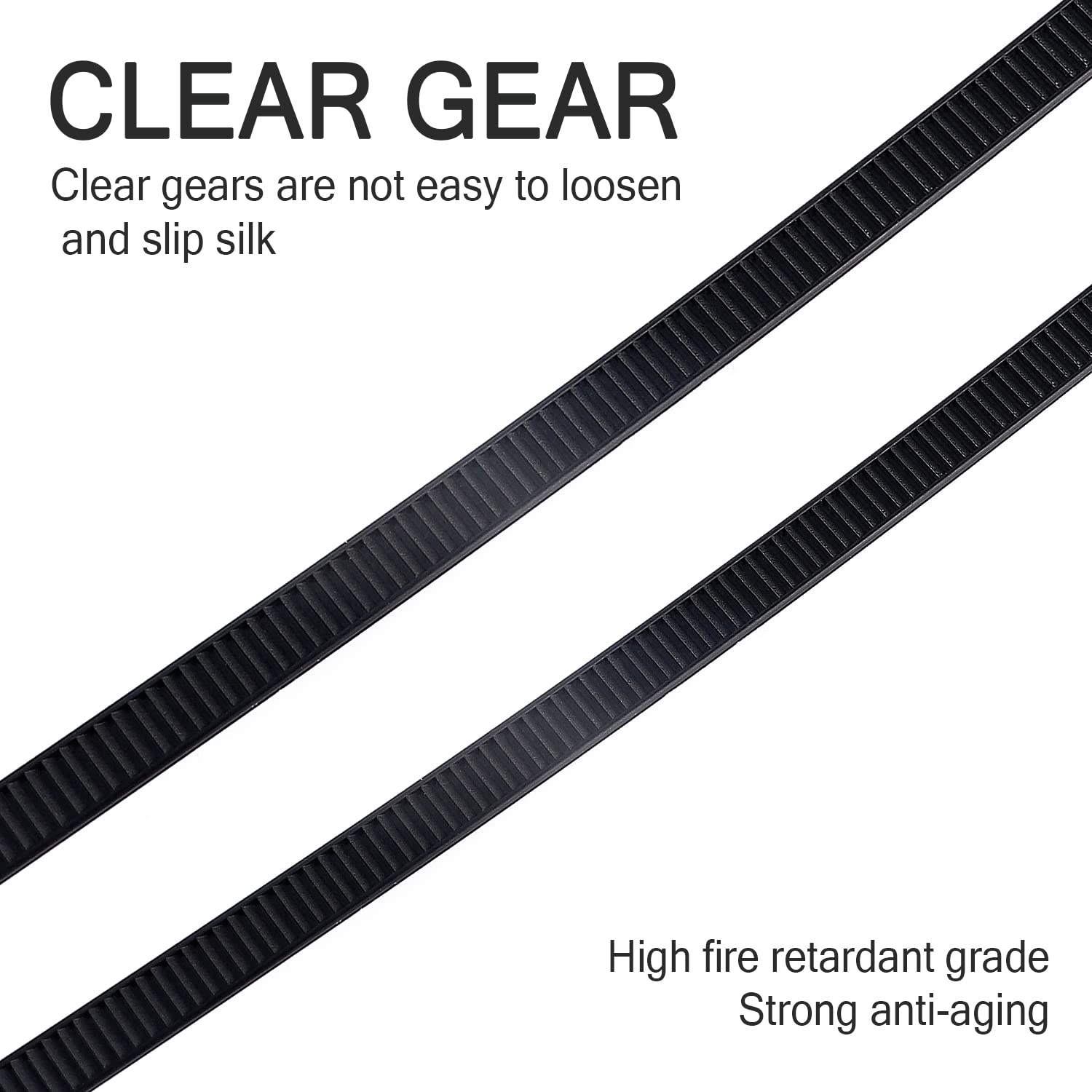 120PCS Strong Bite Force & Tensile Resistance Black Zip Ties - Nylon Self Locking UV Resistant Cable Tie Mount for Indoor and Outdoor - 4 Universal Sizes Cable Management Clips