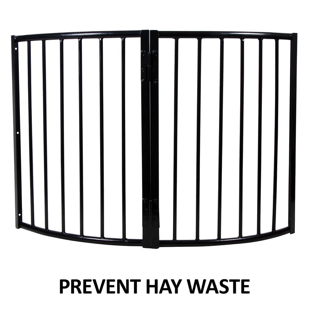 EASY-UP Corner Floor Hay Rack - No Lid | Prevents Hay Waste | 2.5" Slow Feed Spacing | Easy Assembly | Durable Design | 5-Year Warranty