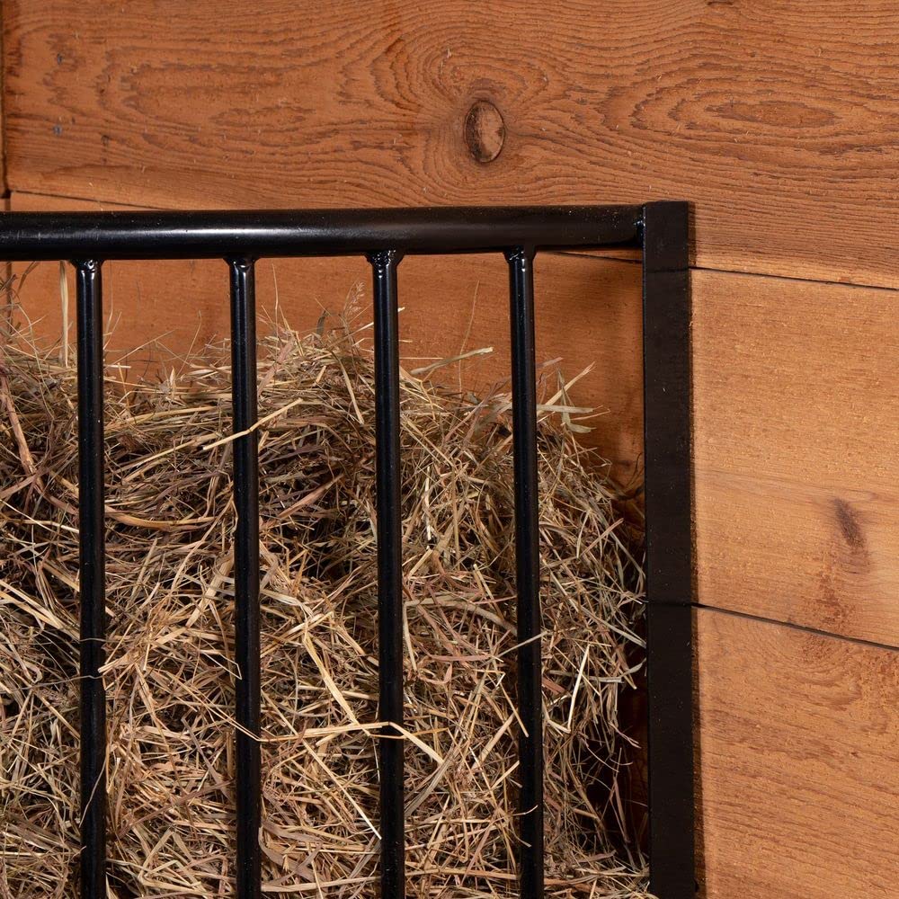 EASY-UP Corner Floor Hay Rack - No Lid | Prevents Hay Waste | 2.5" Slow Feed Spacing | Easy Assembly | Durable Design | 5-Year Warranty