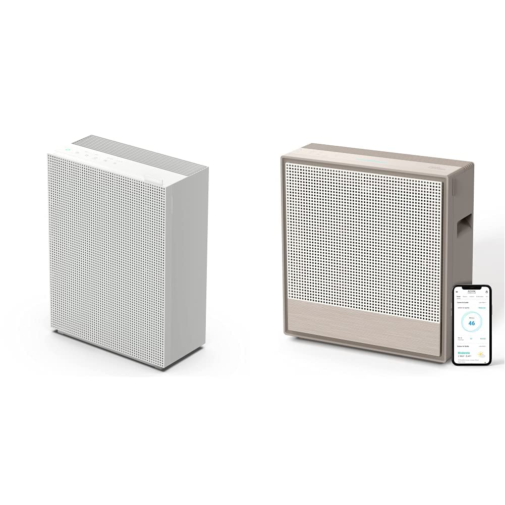 Coway Airmega 230 True HEPA Air Purifier with Air Quality Monitoring, Auto, and Filter Indicator, Dove White & Airmega 250S App-Enabled Smart Technology, Covers 930 Sq.ft