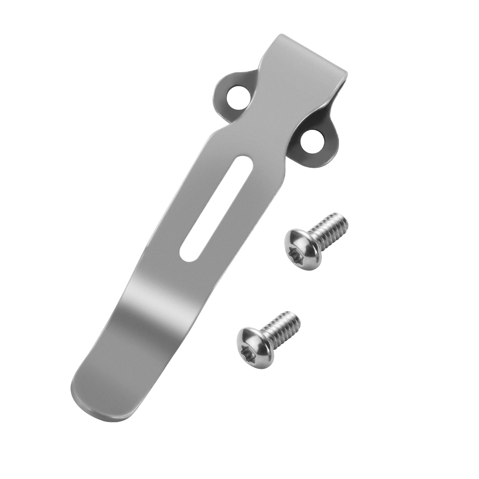 Deep Carry Pocket Clips with 2 Pieces Screws, Stainless Steel Pocket Knife Clip Replacement for Benchmade Bugout 535 and More, Anodized Finish (Stone Wash)