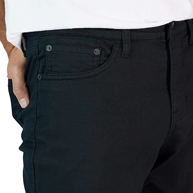 IZOD Jeans Men's Comfort Stretch, Size 34W x 30L Regular Fit, Black, Supersoft Knit Denim Pants with UltraFlex Waistband