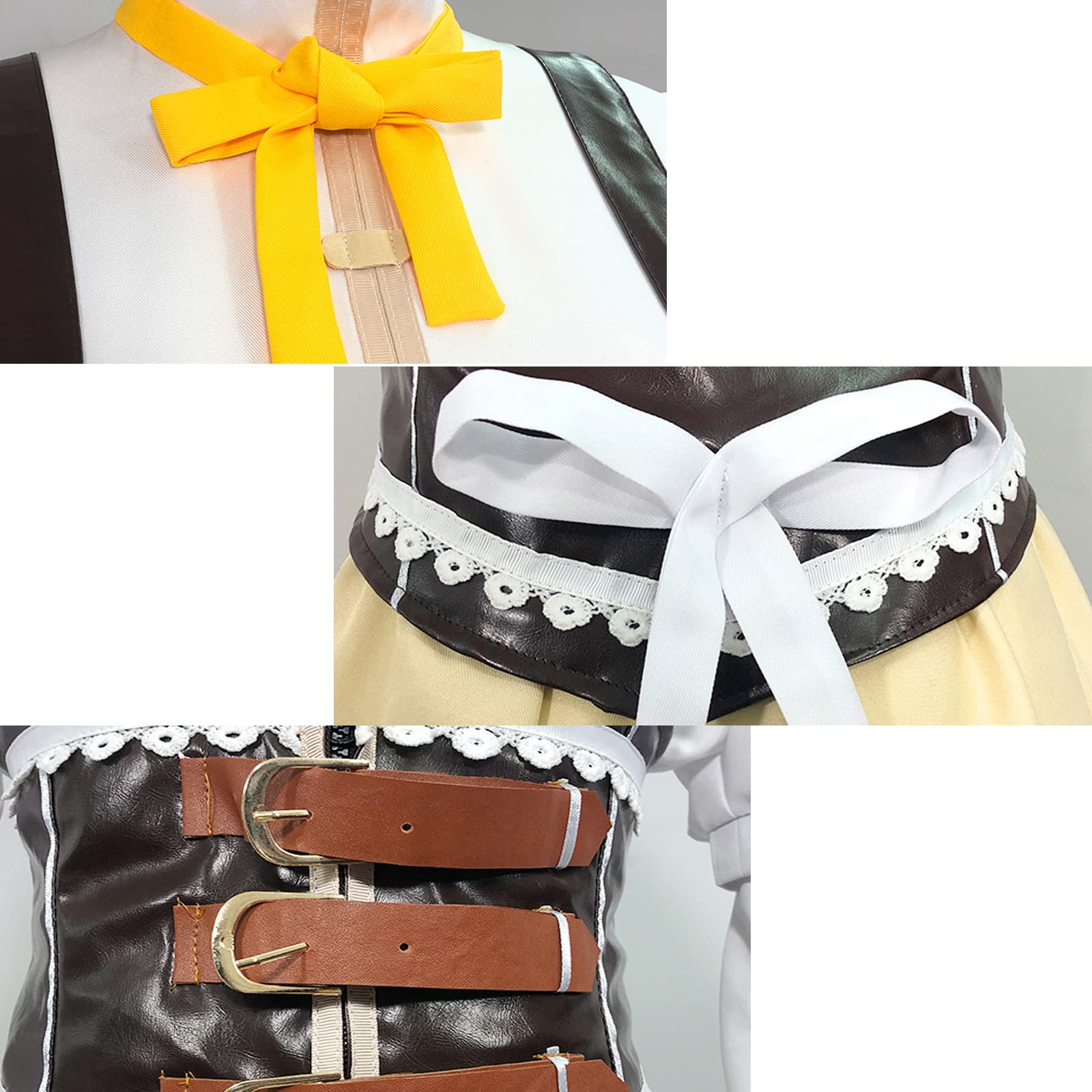 TMSREBU Tomoe Mami Cosplay Costume Outfit Dress Uniform Halloween Suit Full Set(BBM,Wig,L)