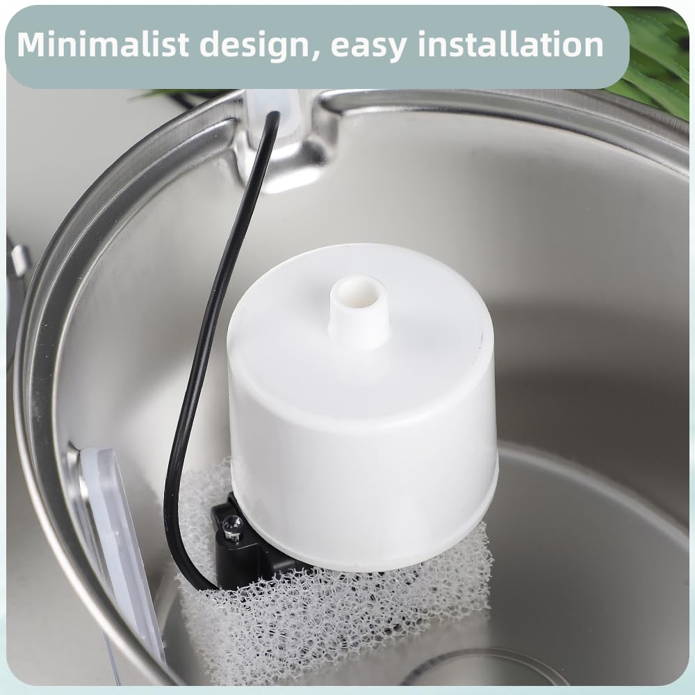 NAYELF 4 Pcs Replaced Filters for Cat Water Fountains & 2 Pcs Sponges for Water Pump