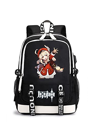 TTBRAND Joyee Hot Game Genshin Impact Cosplay Backpack with USB Charging Port for Teen. (Klee)