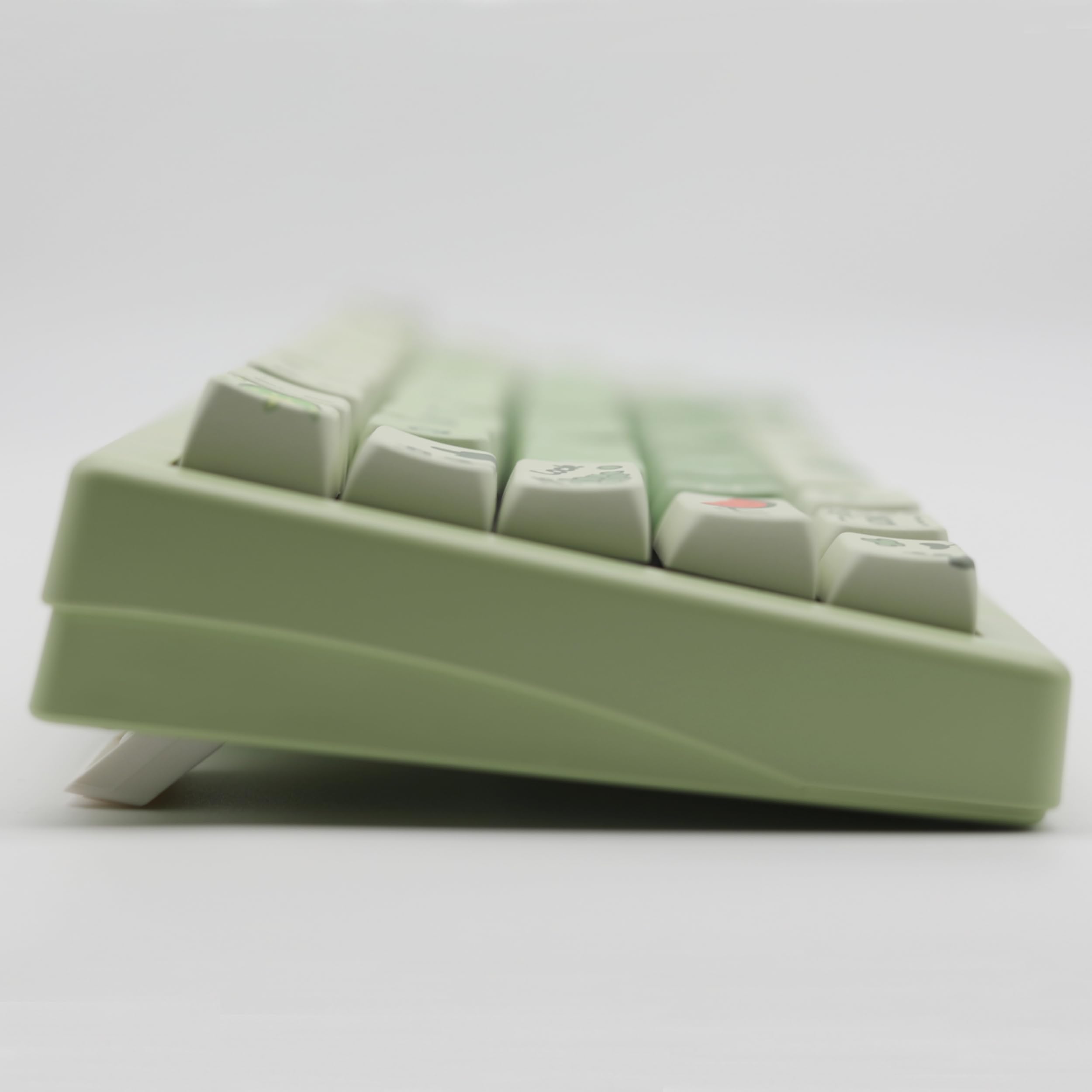 Cmokifuly Frog Cute Keycaps MDA Profile Custom PBT Green Keycap for Mechanical Keyboard,148 Keys Dye-Sub Cute Keycaps (Green Frog)