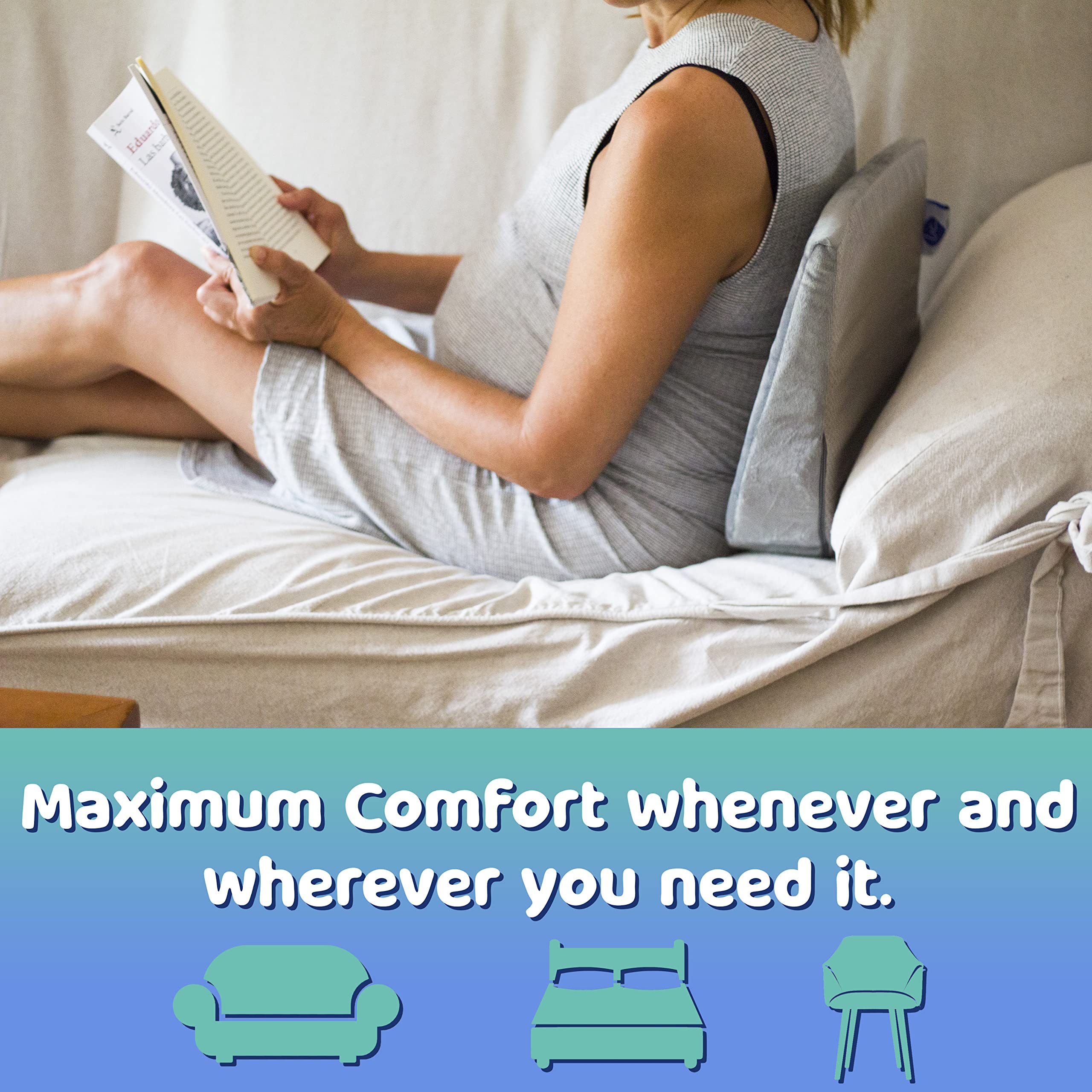 UC Pregnancy Pillow Wedge for Belly Support| Maternity Wedge Pillow for Pregnancy | Belly Wedge Pillow | Pregnancy Wedge Pillows Support Body, Legs, Back, Knees