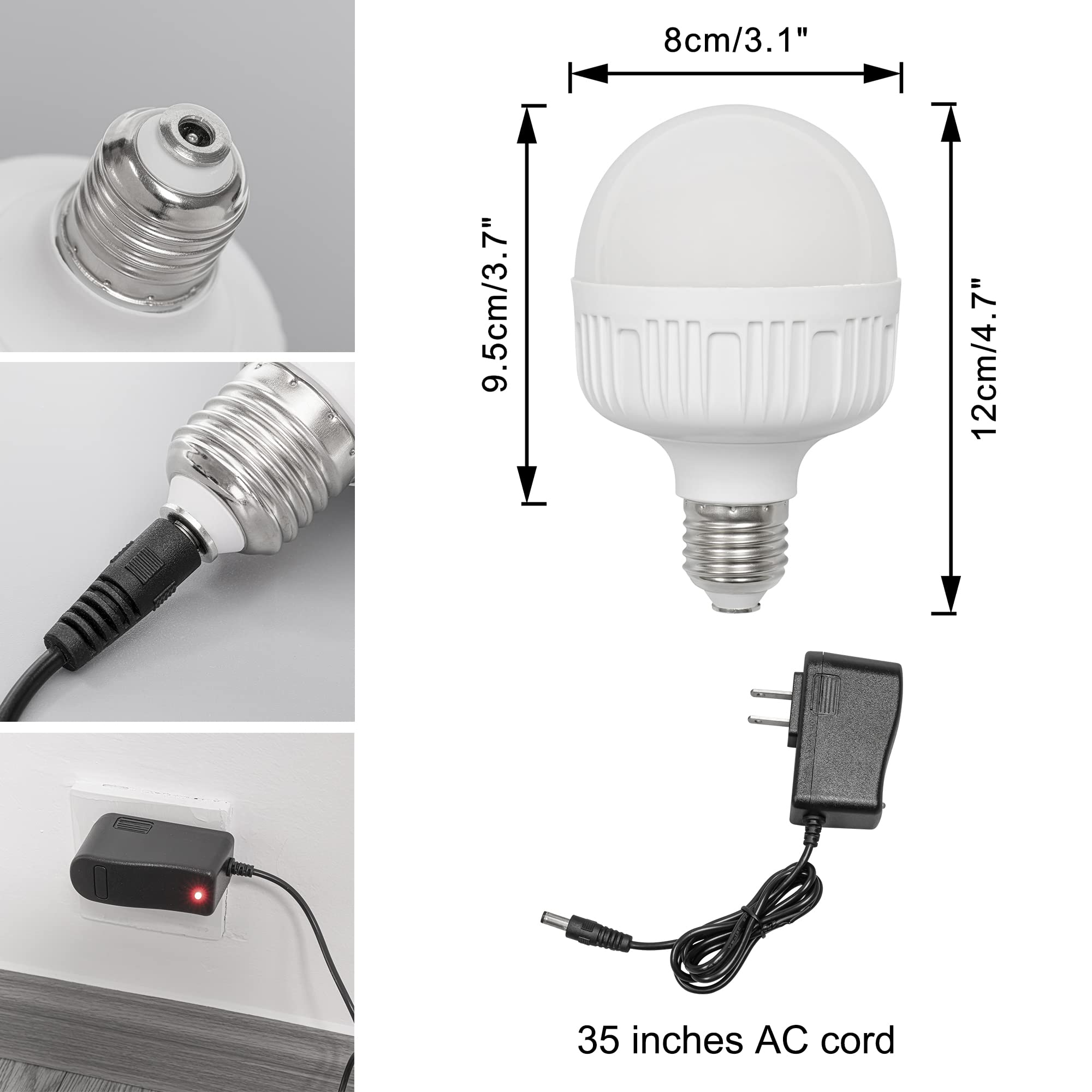 Kiven Battery Operated Wall Sconces, Industrial Wall Lights with Rechargeable LED Bulb and Black Iron Shade, Dimmable Wall Lighting Fixtures for Living Room Bedroom Hallway(Set of 2)