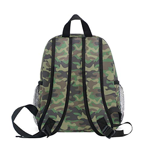 AUUXVA Kids Backpack Military Camo Camouflage School Bag Kindergarten Toddler Preschool Backpack for Boy Girls Children