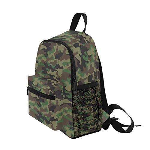 AUUXVA Kids Backpack Military Camo Camouflage School Bag Kindergarten Toddler Preschool Backpack for Boy Girls Children