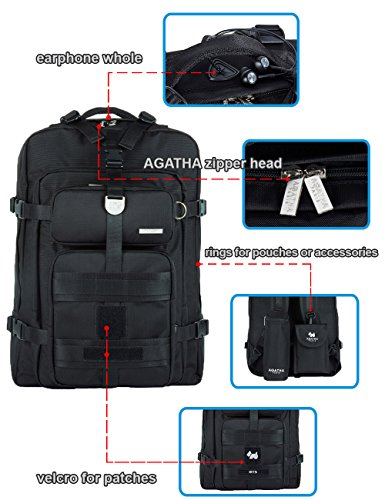 BTS X AGATHA Travel Edition Canvas Backpack Rucksack School College Backpacks for Unisex, Jean - Medium (0.98 cu ft)