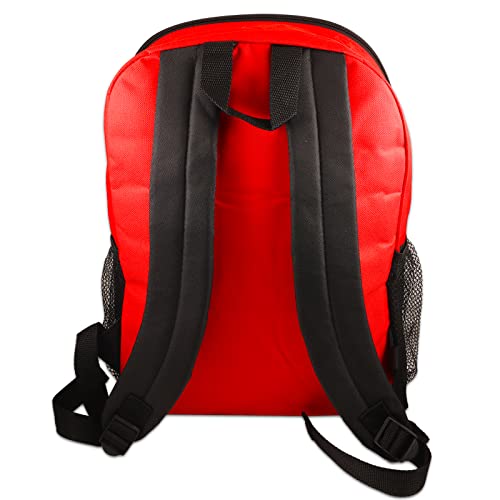 Marvel Studio Spiderman Backpack and Lunch Box Set - 16” Spiderman Backpack for Boys 8-12 Bundle with Spiderman Lunch Box for Boys 8-12, Water Bottle, More