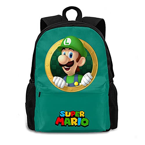WCRSAIN Anime Backpack for Men Large Big Capacity , Storage 15-inch Laptop back Pack with Adjustable Padded Shoulder Straps (Green)