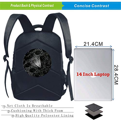 Gengx Kuromi Cute School Backpack for Girls,Kid Back to School Canvas Book Bag Casual Daypack with Front Pocket One Size