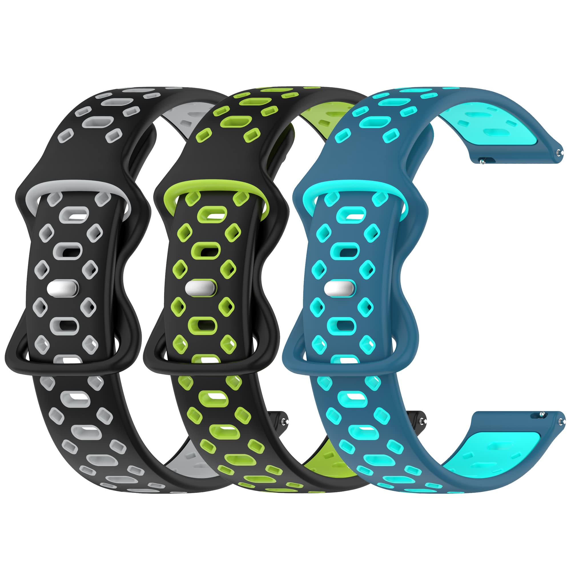 Watch Bands Compatible for Cubitt Jr Smart Watch Fitness Tracker for Kids and Teens Replacement Strap,Soft Silicone Adjustable Wristband Strap for Cubitt Jr Smart Watch Kid's Watch Accessories (3 Pack
