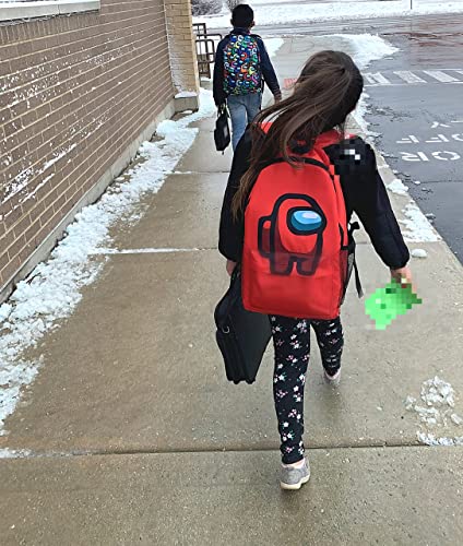 Among us Game Backpack 3D Printed For Kids School Bags Resistant Book Bags for Boys and Girls Daypack (Multicolor 1)