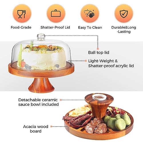 CherHome Square Cake Stand (Wood)