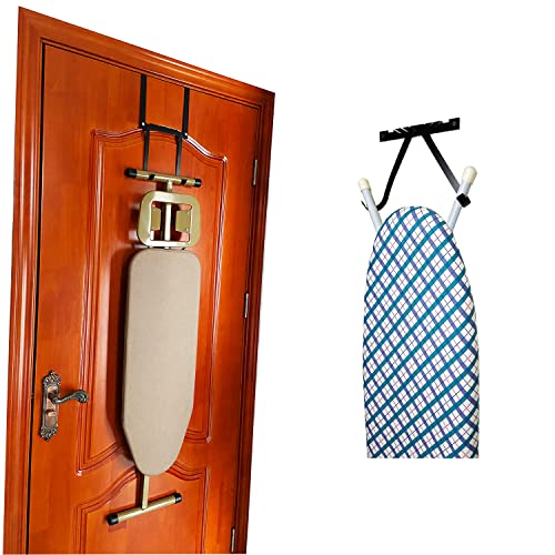 Fabias Over The Door Ironing Board Hanger, Especially for 1 3/4" Thick Doors (Without Basket)