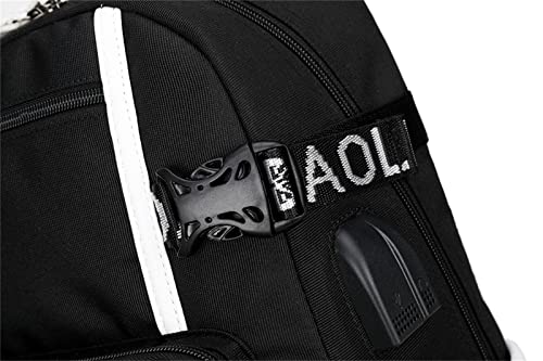 KBIKO-zxl Boys Girls Ghostbusters School Backpack Wear Resistant Bookbag with USB Charging Port Outdoor Travel Knapsack