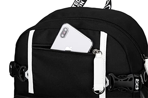 KBIKO-zxl Boys Girls Ghostbusters School Backpack Wear Resistant Bookbag with USB Charging Port Outdoor Travel Knapsack