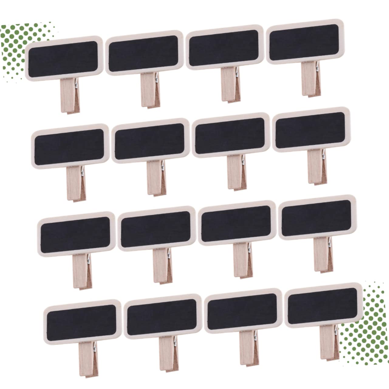 50pcs Mini Blackboard Wooden Clips Blackboard for Kids Message Board Small Blackboard