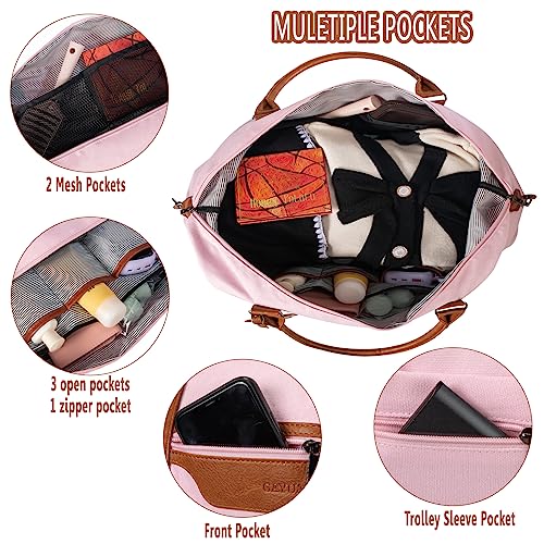 Travel Duffle Bag With Shoe Compartment for Women Weekende Bag,Large Capacity Overnight for Girls