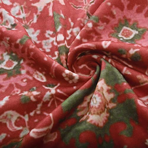 Henley Shirts for Women Summer Floral Print Tunic Womens Western Tops Short Sleeve Long Sleeve v Neck Shirts for Women Comfy Spring Blouses Boho
