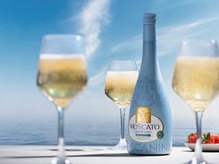 Tuscanini Sparkling Moscato Grape Juice, 25.3oz (2 Pack) | Non Alcoholic Italian Moscato | Elegant Champagne Bottle | Imported from Italy | Great for Cocktails | Kosher
