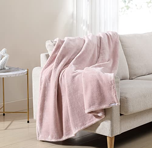 Stassie Home – Luxurious Throw Blanket – 500 GSM – Heavyweight Plush – Supreme Softness – 50” x 70” (Blush)