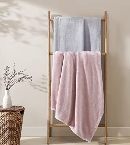 Stassie Home – Luxurious Throw Blanket – 500 GSM – Heavyweight Plush – Supreme Softness – 50” x 70” (Blush)