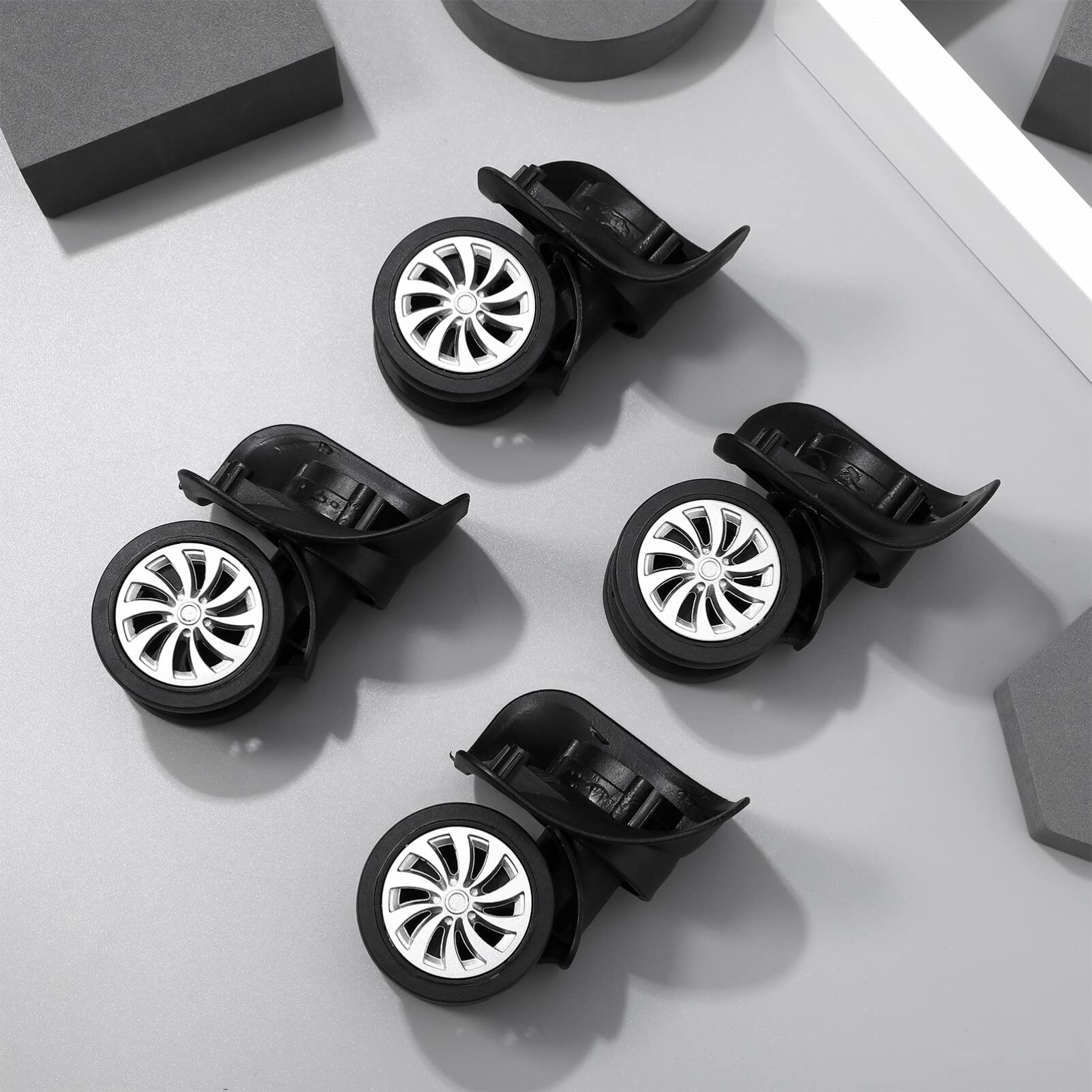 BESPORTBLE Luggage Swivel Wheels, Suitcase Replacement Wheels Swivel Wheel 4Pcs